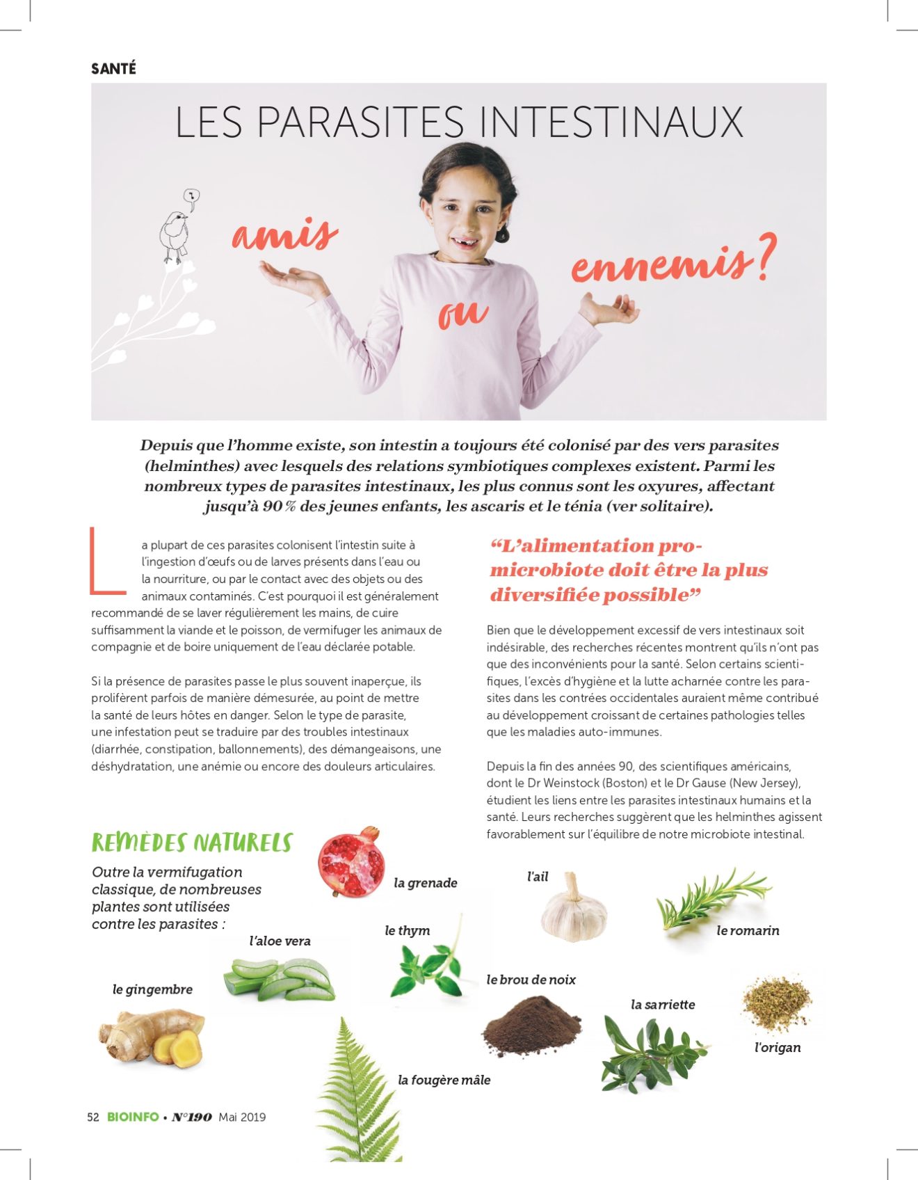 Les parasites intestinaux : amis ou ennemis? - Living Nutrition