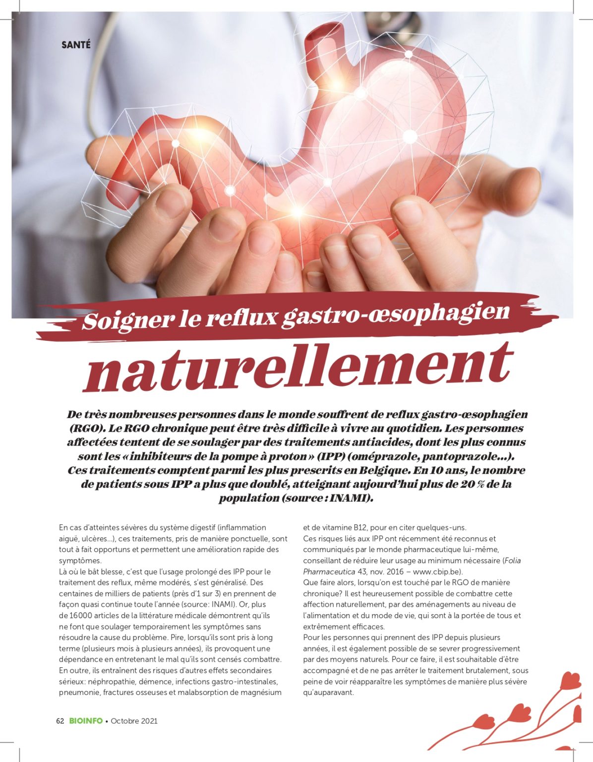Soigner le reflux gastro-oesophagien naturellement - Living Nutrition