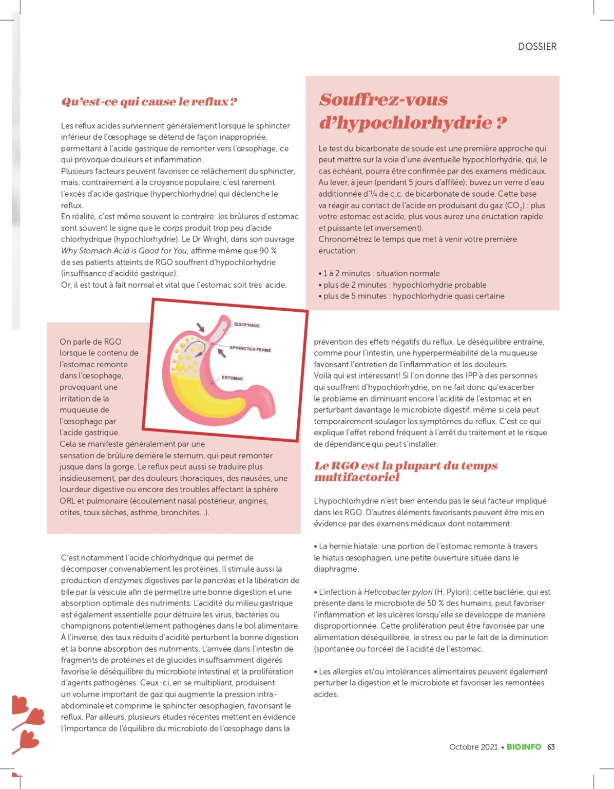 Soigner le reflux gastro-oesophagien naturellement - Living Nutrition